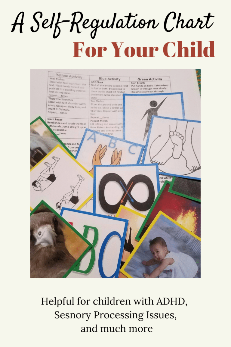 Our Sensory Diet : A Self-Regulation Chart for ADHD