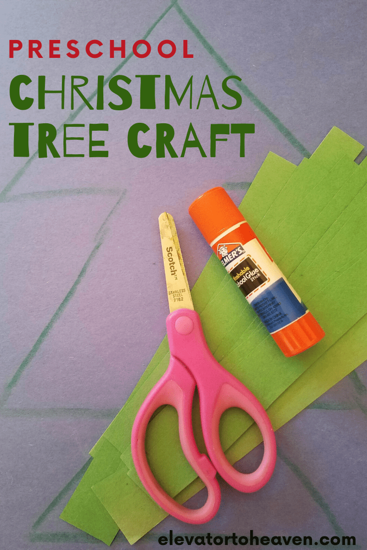 Preschool Christmas Tree Craft : Build Concentration Fine Motor Skills